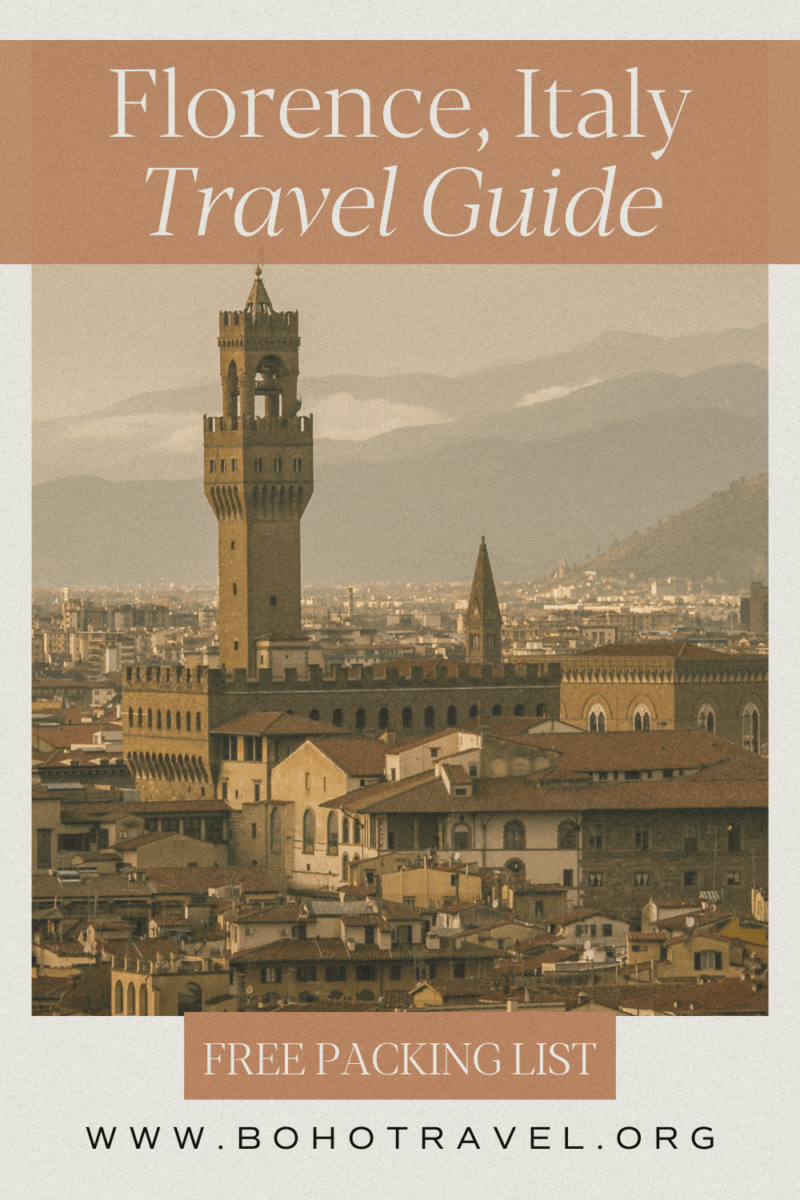 florence city guide - The Boho Traveller LLC