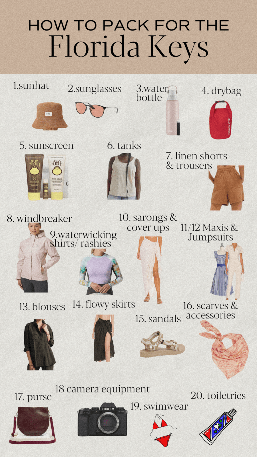 florida keys packing guide women 2 - The Boho Traveller LLC