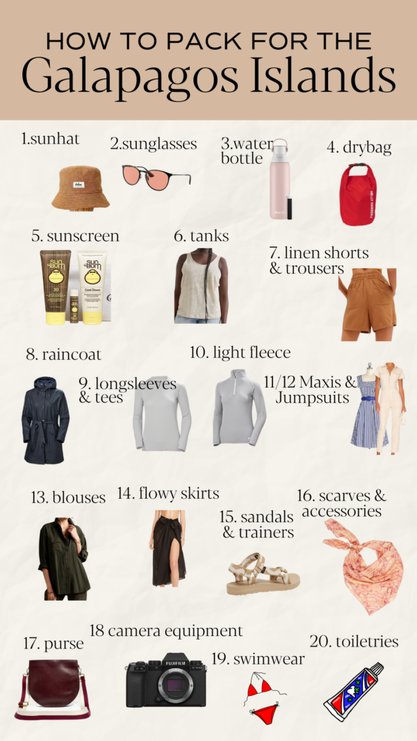 How to Pack for the Galapagos Islands - Comprehensive Packing Guide - The Boho Traveller LLC